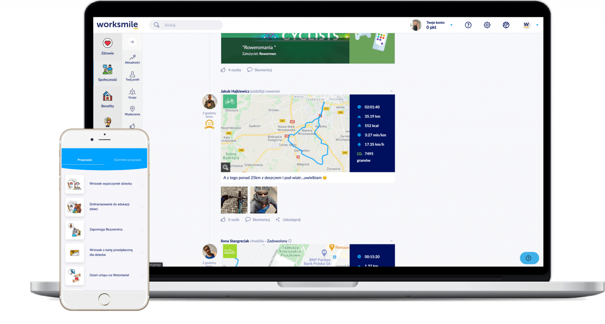 Benefity dla pracowników - system kafeteryjny Worksmile